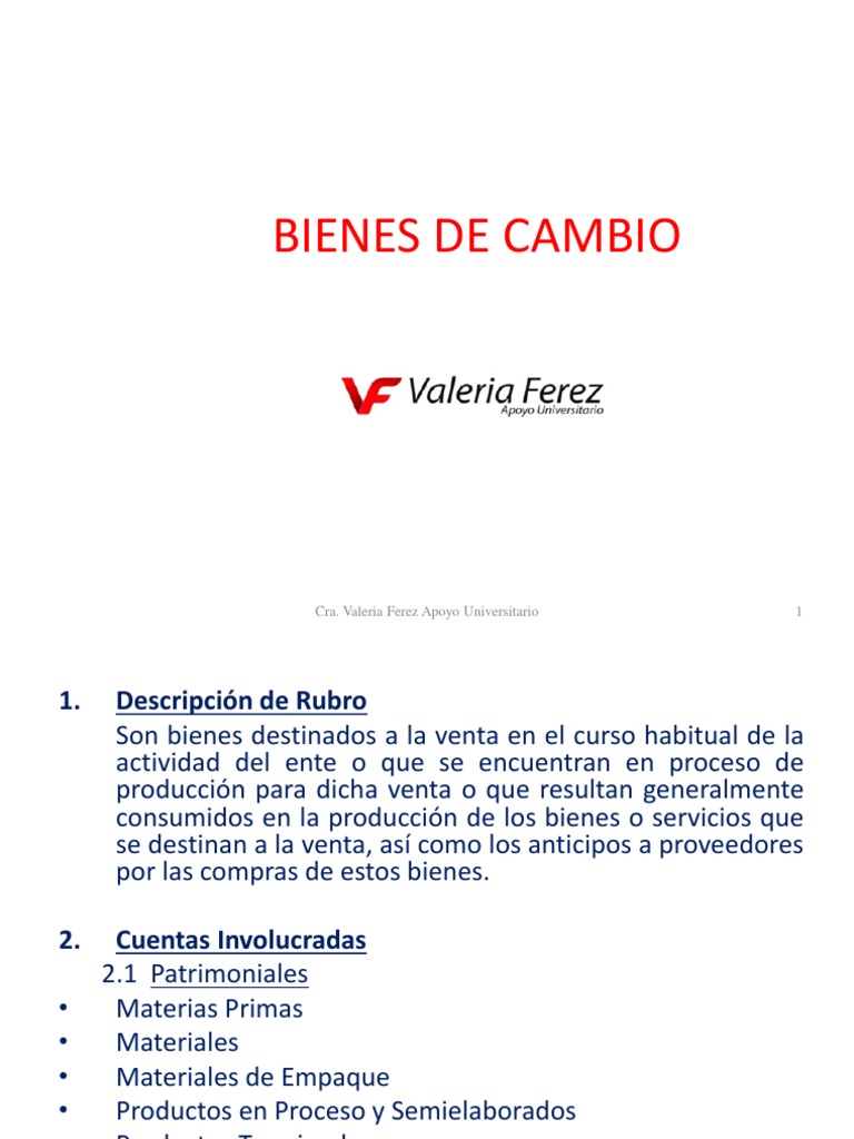 5-BIENES-DE-CAMBIO.pdf | Beneficio (economía) | Valoración empresarial | Prueba gratuita de 30 ...