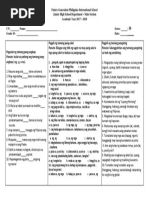 Mga Pang Ugnay Worksheet | PDF