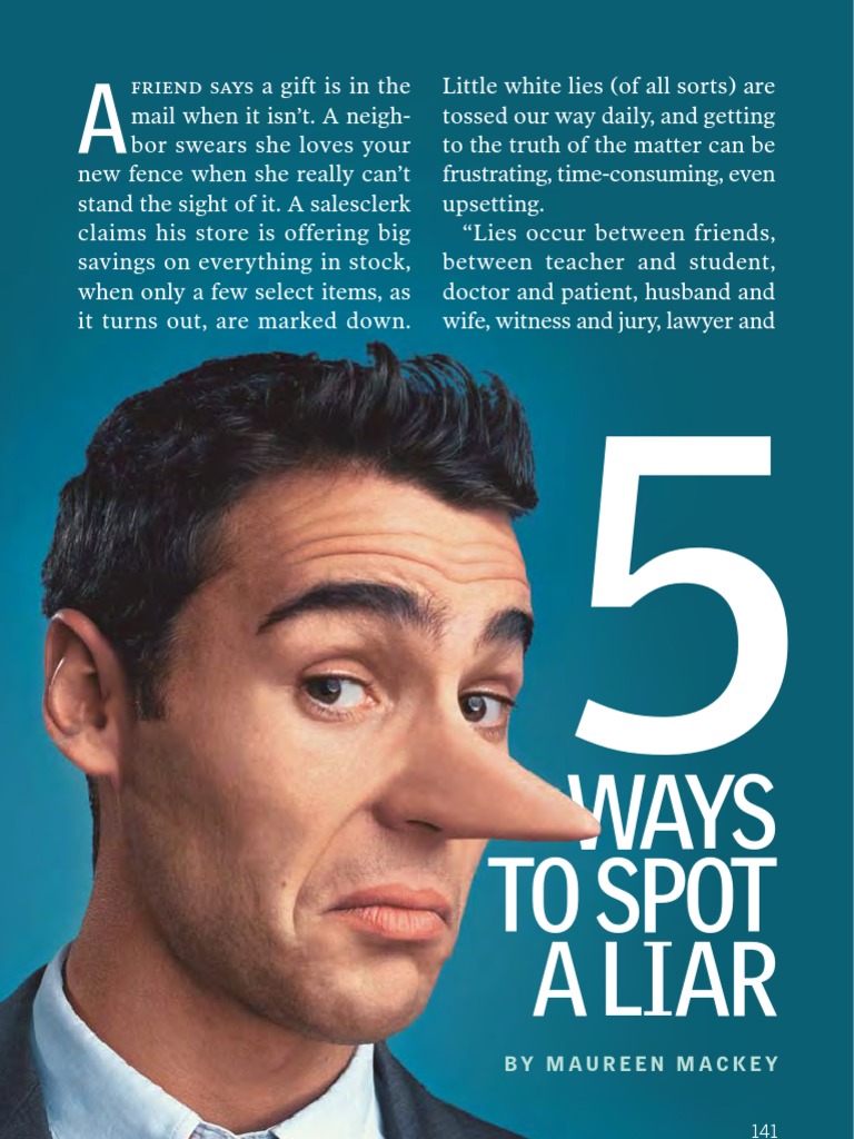 Spotting Liars: 5 Expert Tips | PDF | Lie | Deception