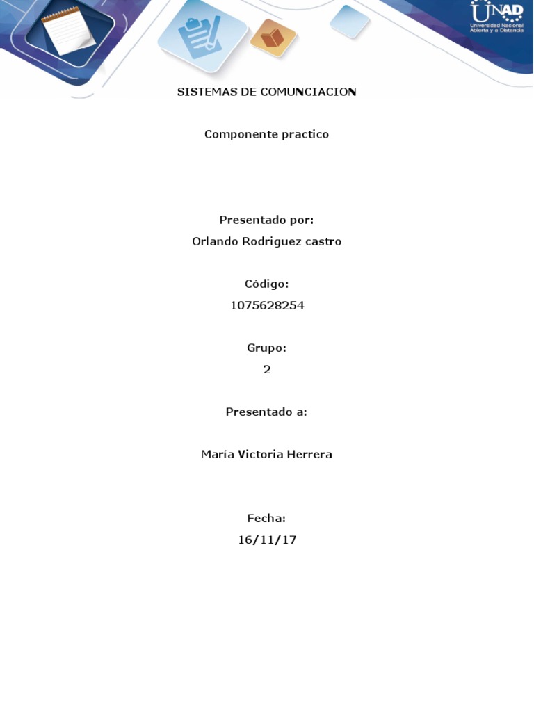 Ejemplo de Componente Practico | PDF | Modulación | Ingeniería de difusión