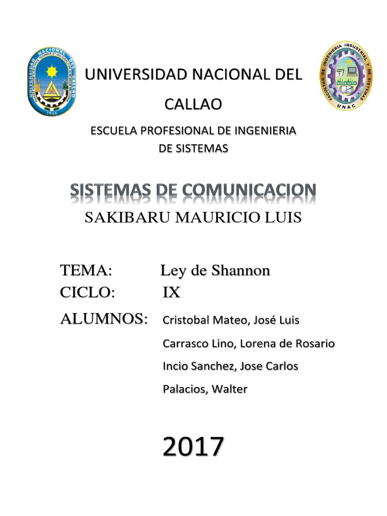 Tema 2 Ley de Shannon | PDF | Matemáticas Aplicadas | Ciencia cognitiva
