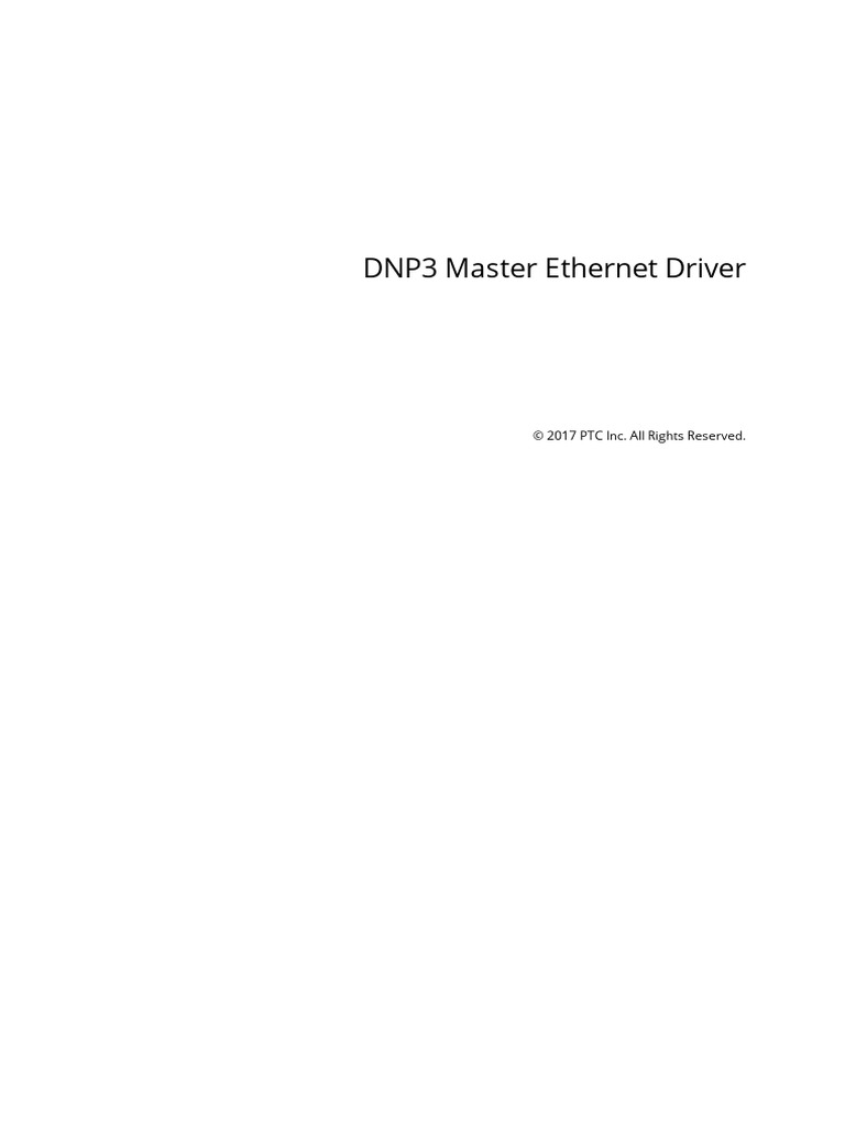 Dnp3 Master Ethernet Manual | PDF | Computer Network | Port (Computer Networking)