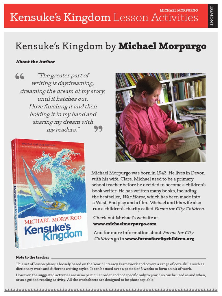 Kensuke's Kingdom Lesson Plans | PDF | Reading Comprehension