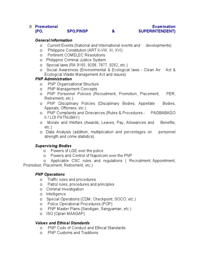 Scope of Exam | PDF