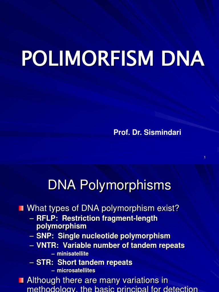5.DNA Polimorfism | PDF | Microsatellite | Single Nucleotide Polymorphism