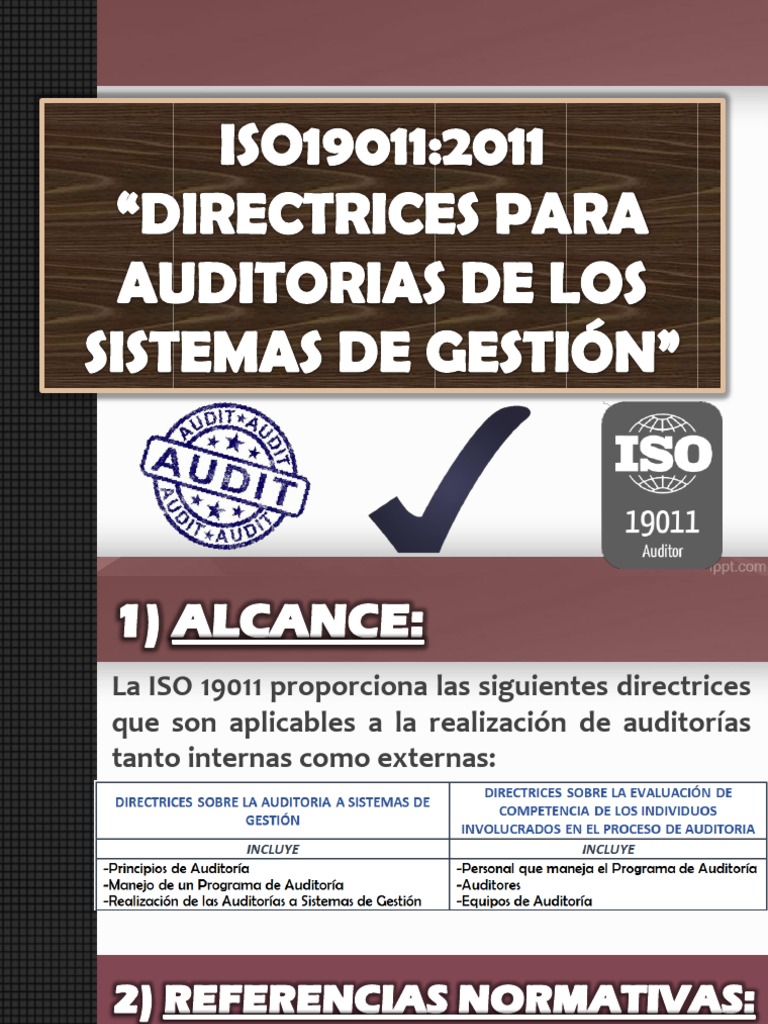 Iso 19001 Directrices Auditoria | PDF | Auditoría financiera | Contralor