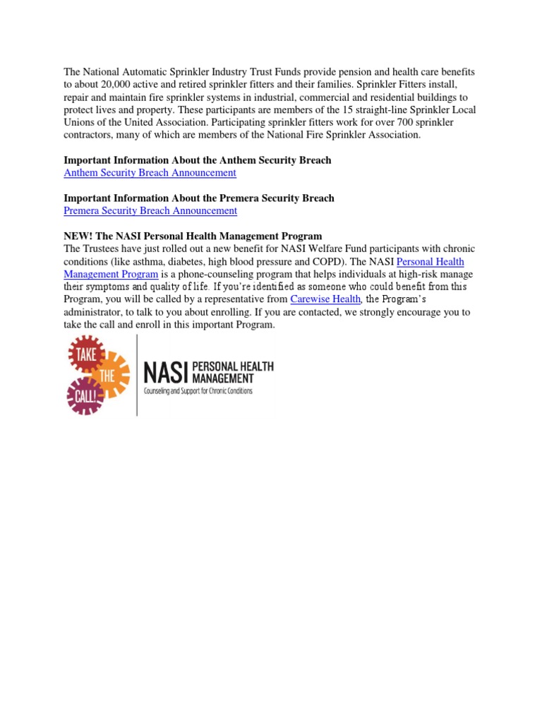 Important Information About The Anthem Security Breach | PDF