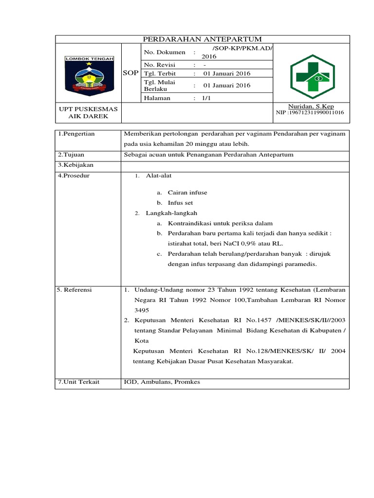 Sop Apb | PDF | Pengembangan Diri | Kesehatan Holistik