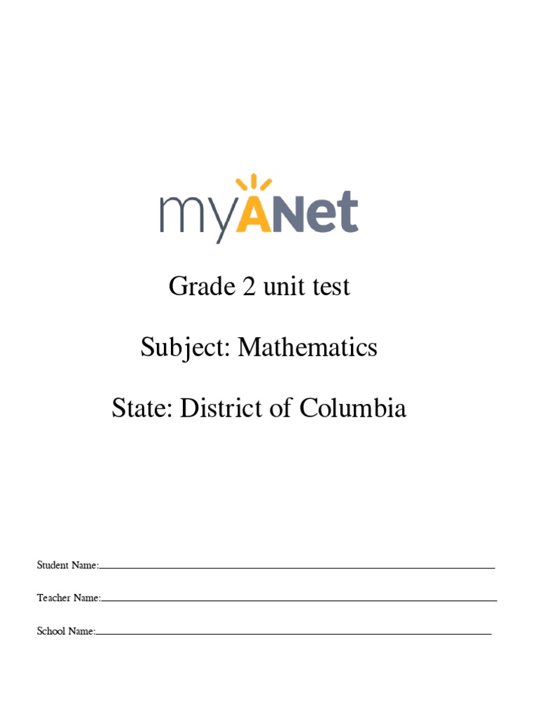 Grade 2 Mathematics Unit Test | PDF