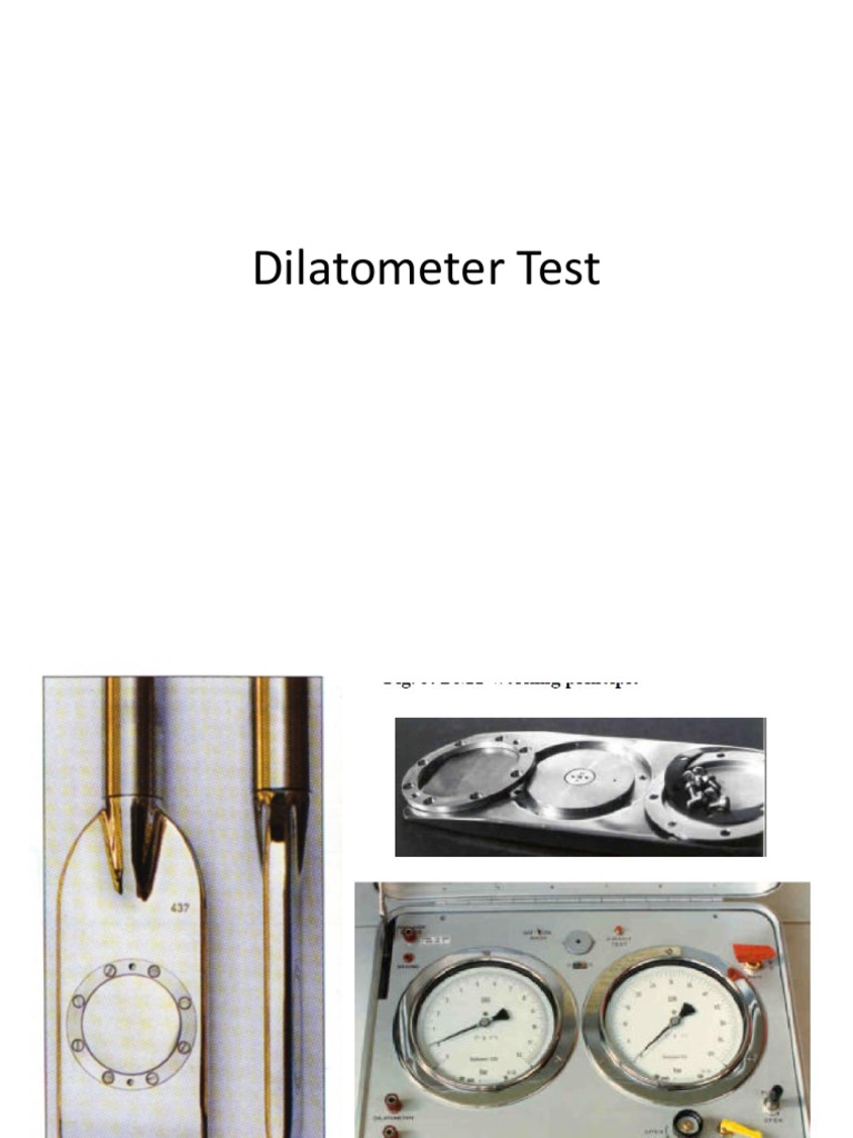 Dilatometer Test.pptx | Soil Mechanics | Civil Engineering