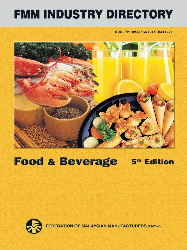 Malaysian Food Industry Directory | PDF | Drink | Foods