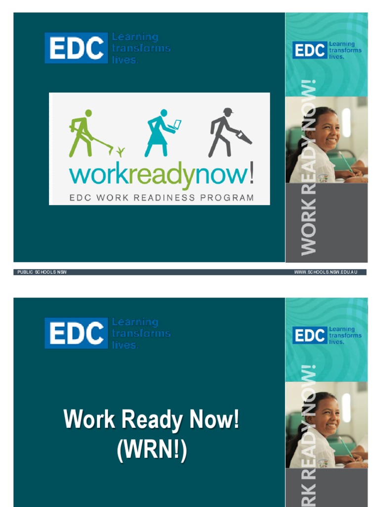 Work Ready Powerpoint Part 1 | PDF | Entrepreneurship | Leadership