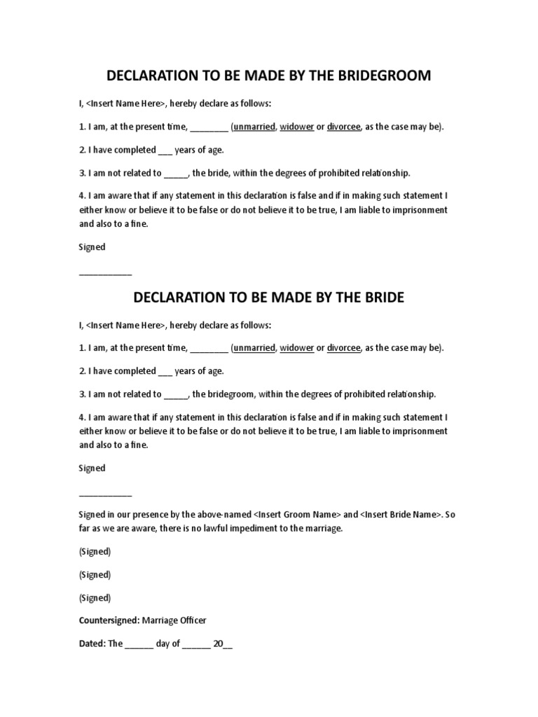 DECLARATION | PDF