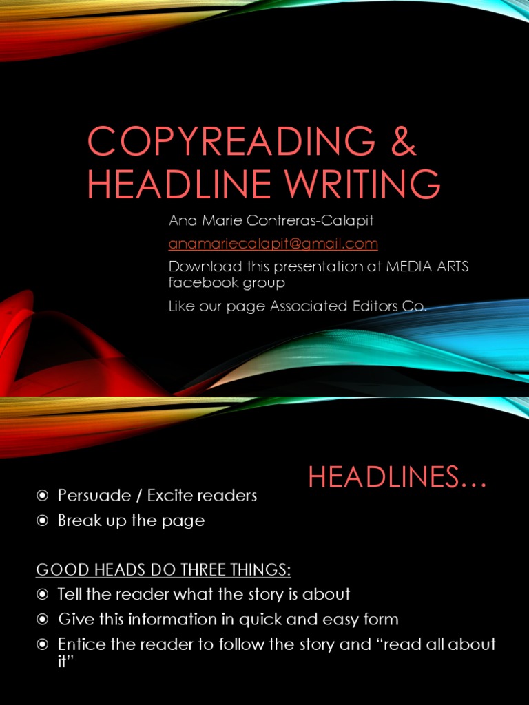 2 Copy Reading & Headline Writing | PDF