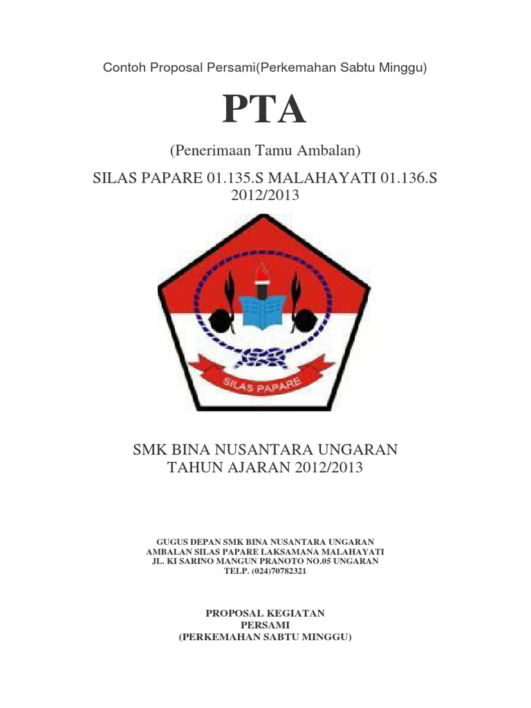Contoh Proposal Persami | PDF