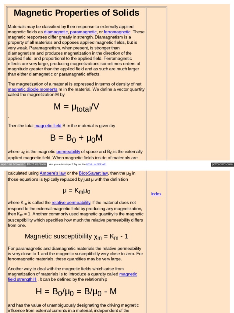 Hyperphysics Phy Astr Gsu Edu | PDF | Magnetization | Magnetic Field