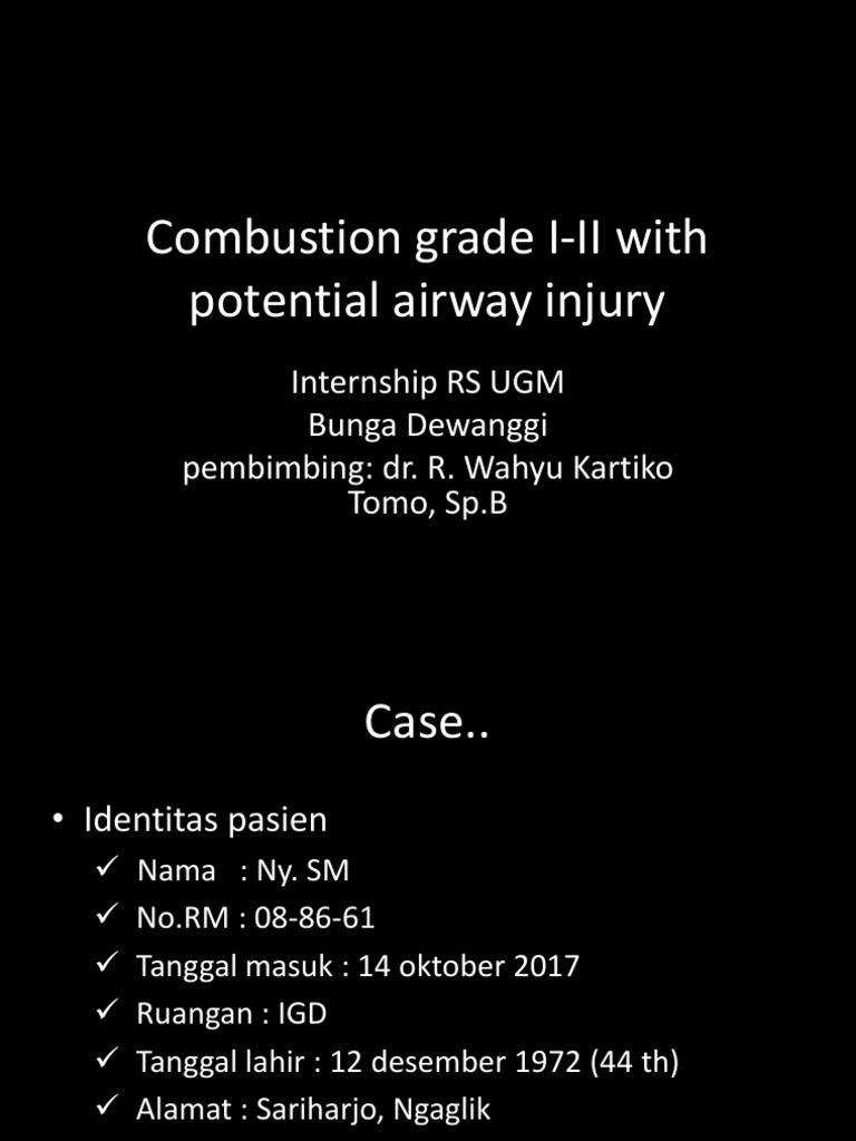 Kasus Luka Bakar dan Trauma Inhalasi | PDF | Membakar | Pernapasan
