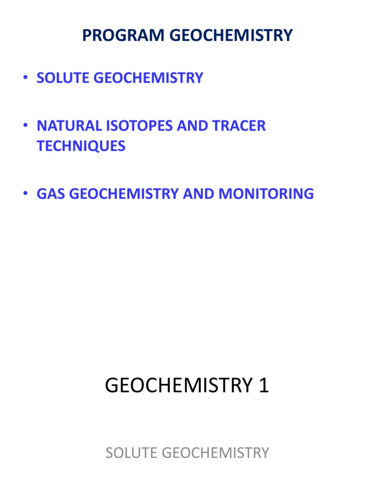 Geochemistry in Geothermal 3a | PDF | Magma | Rocks