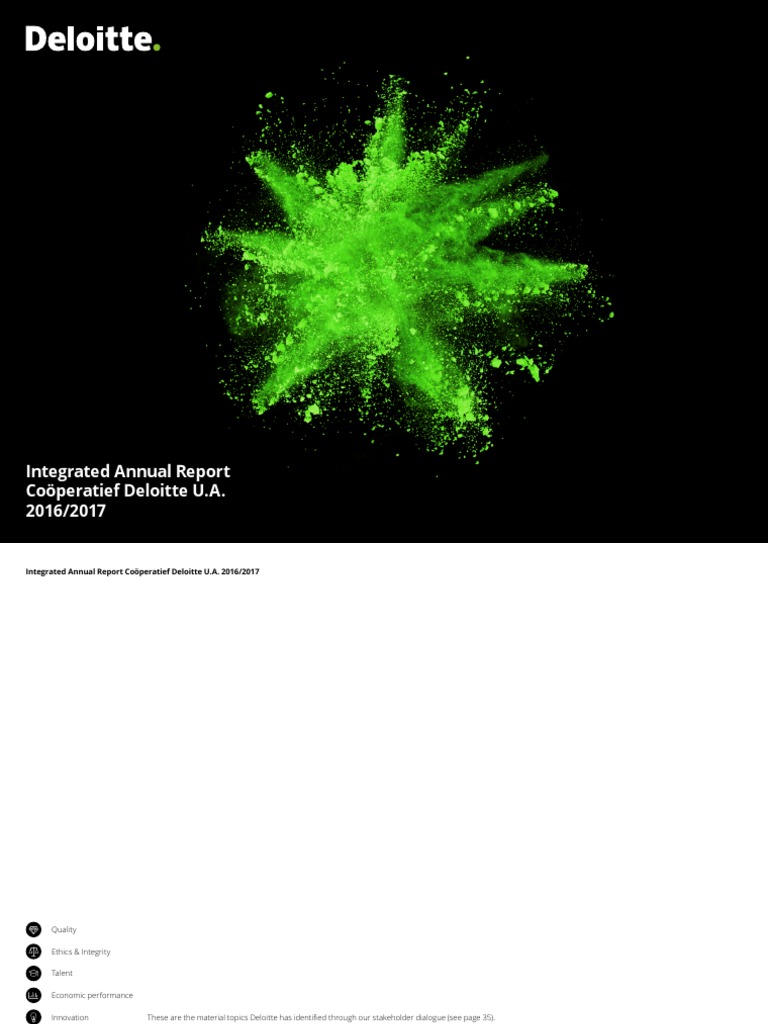 Deloitte NL Integrated Annual Report 2016 2017 | PDF | Internal Audit ...