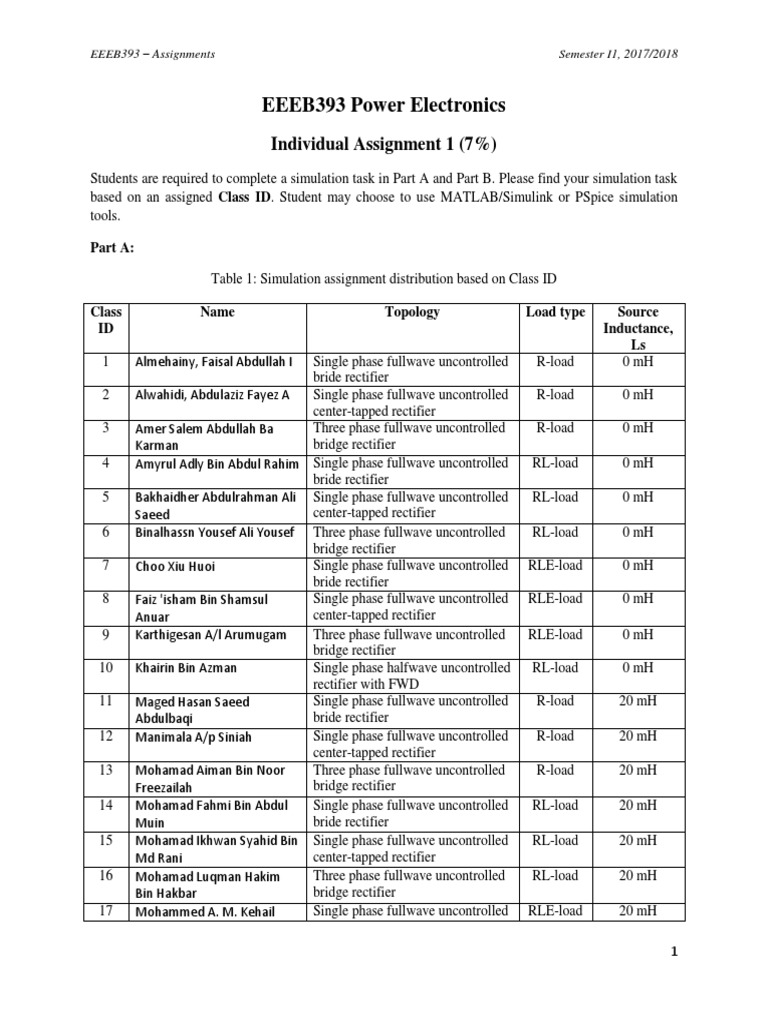 Power Electronics Assignments | PDF | Power Engineering | Physical Quantities
