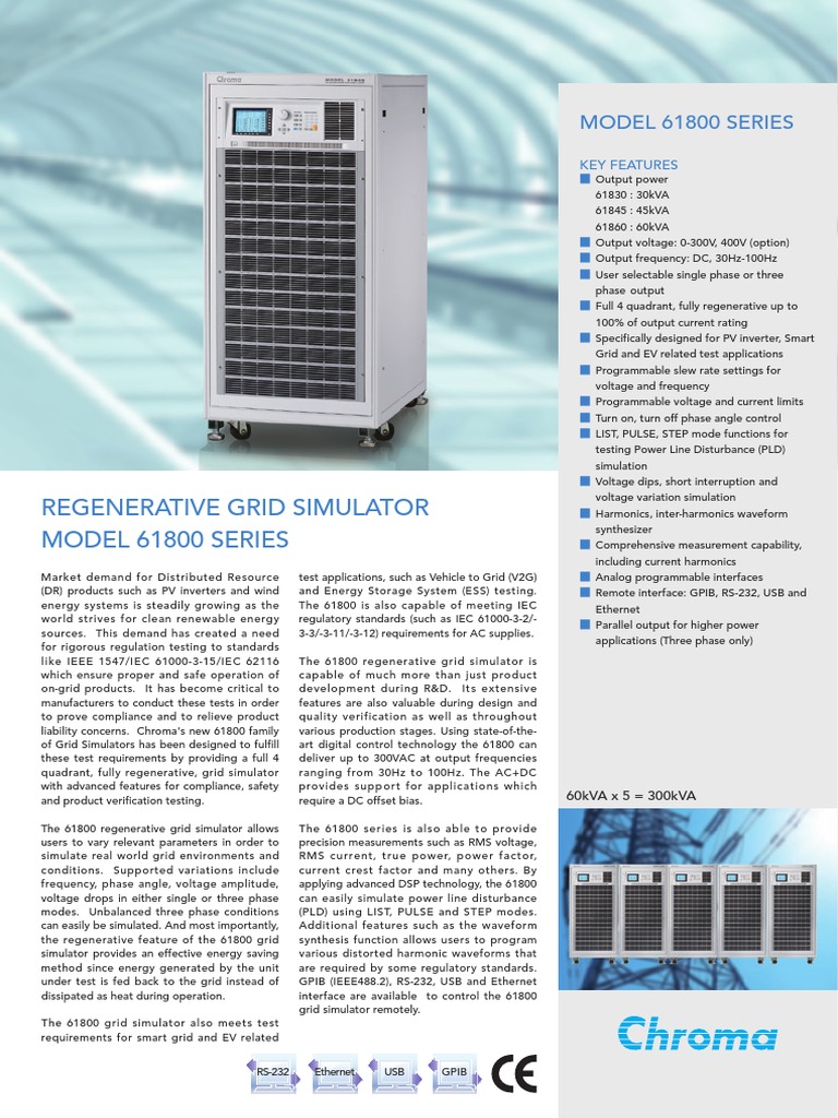Grid Simulator | PDF | Power Inverter | Electrical Grid