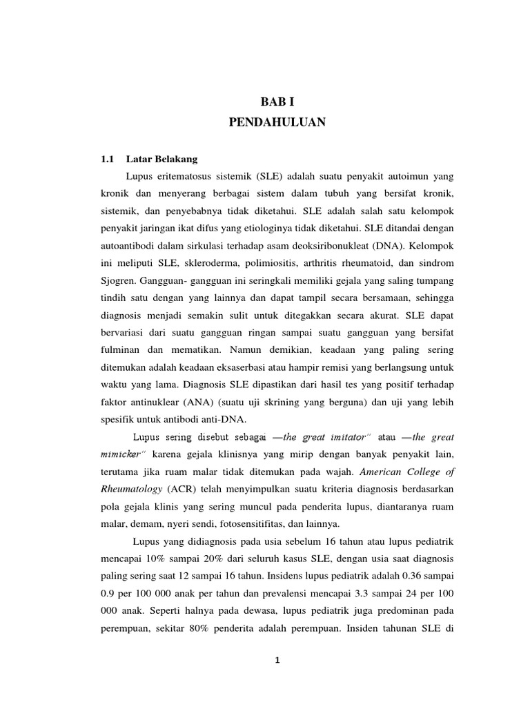 Laporan Kasus - SLE | PDF