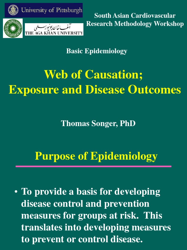 Web of Causation Exposure and Disease Outcomes: Thomas Songer, PHD ...