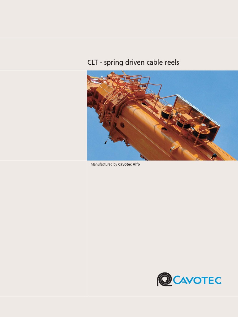 Cavotec - CLT Spring Driven Cable Reels Catalogue | PDF | Galvanization ...