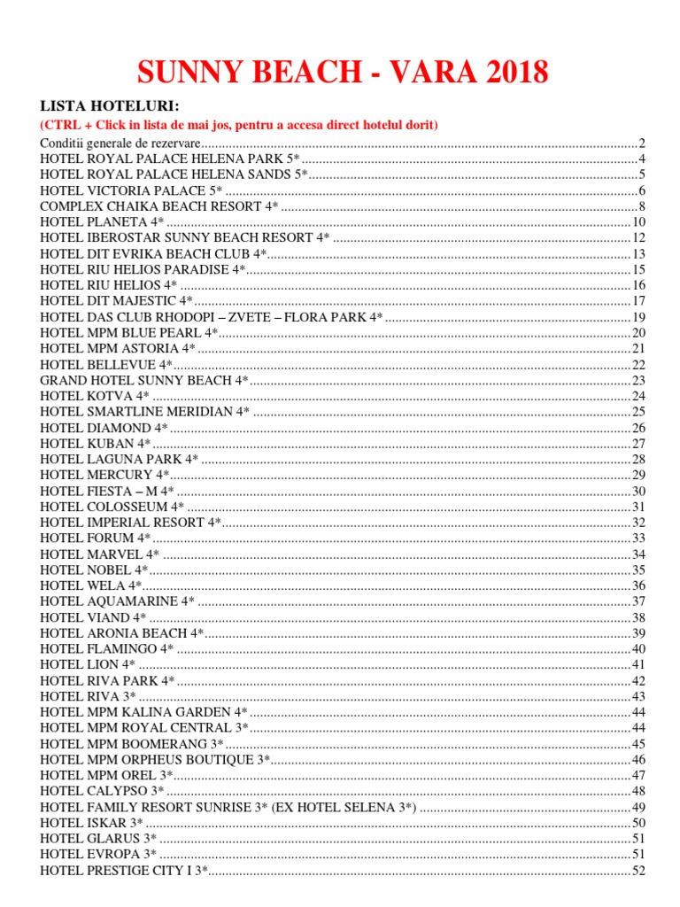 Vara 2018 - Sunny Beach | PDF