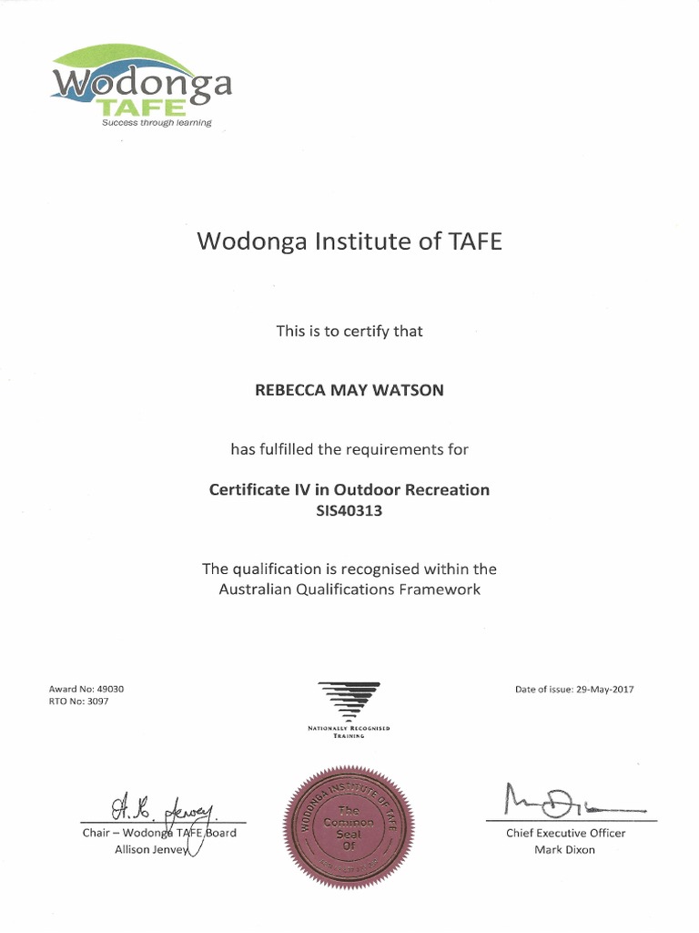 Wodonga Tafe Civ Transcript | PDF