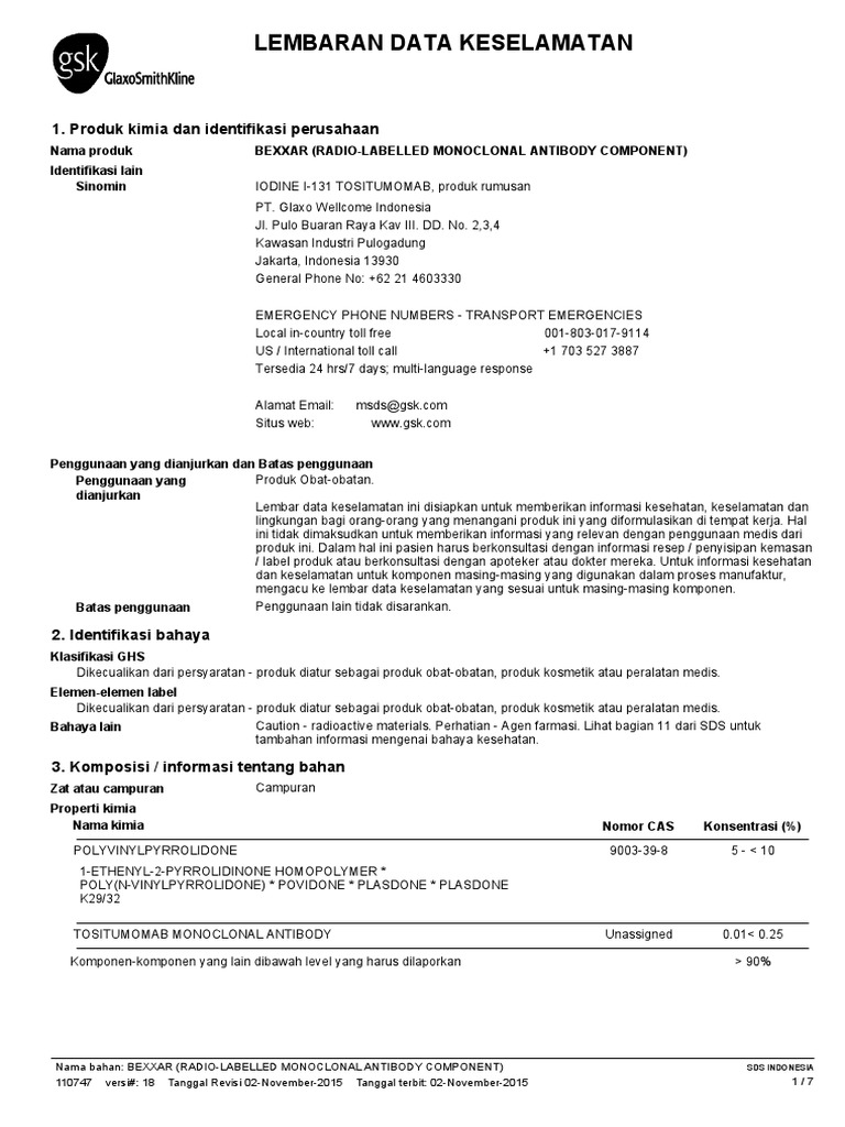 Msds Iodine PDF | PDF