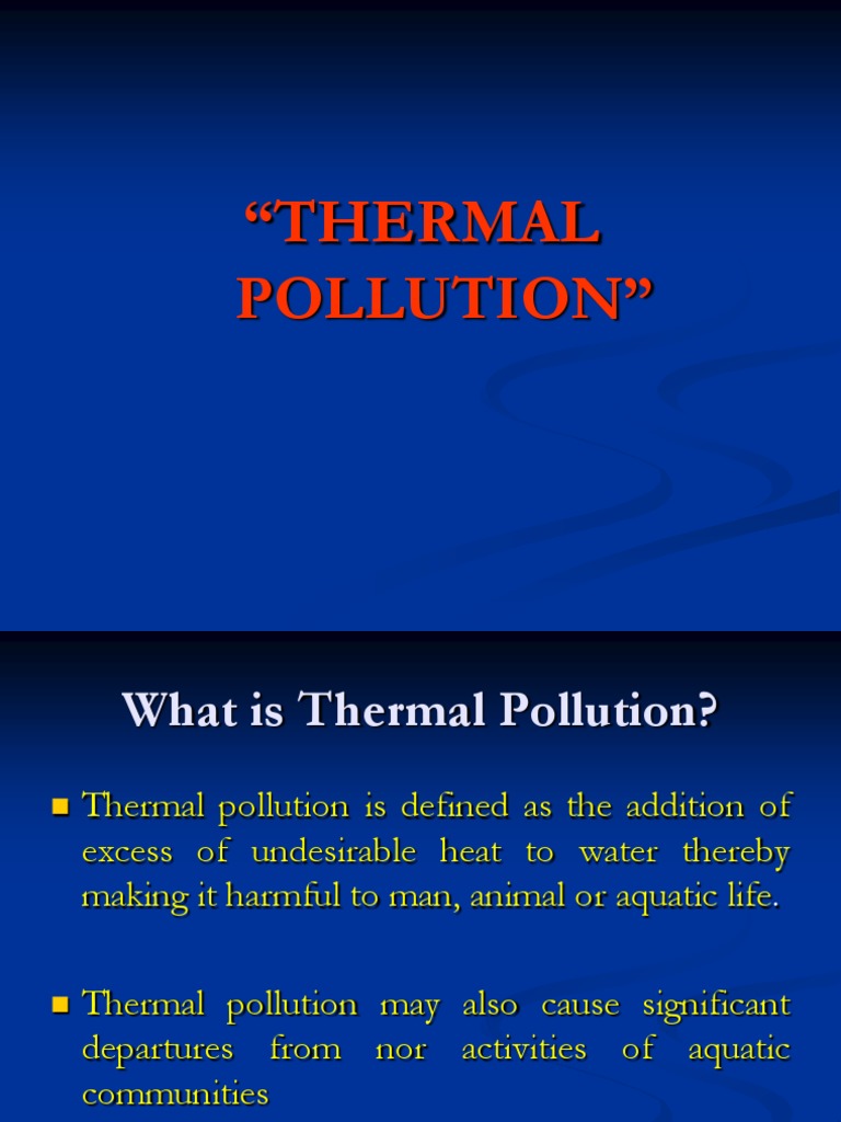 Thermal Pollution