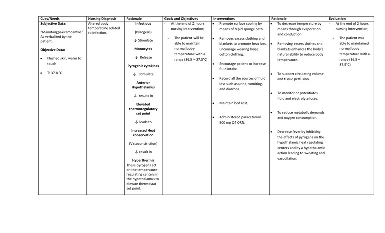 NCP Hyperthermia | PDF | Fever | Clinical Medicine