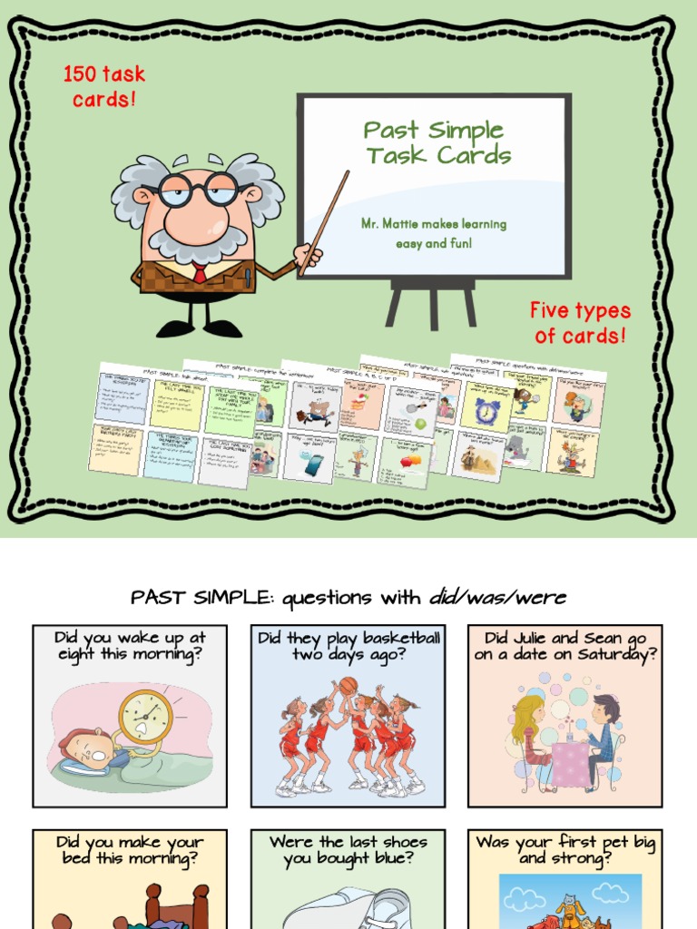 Past Simple Flashcards | PDF