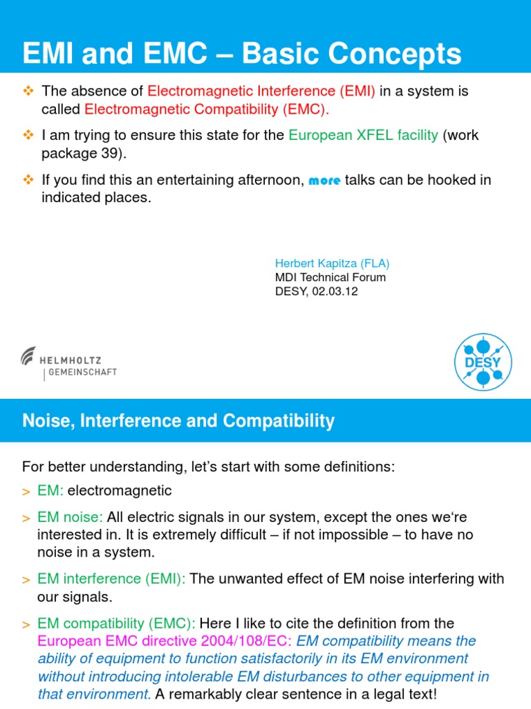 EMI and EMC - Basic Concepts | Download Free PDF | Electromagnetic ...