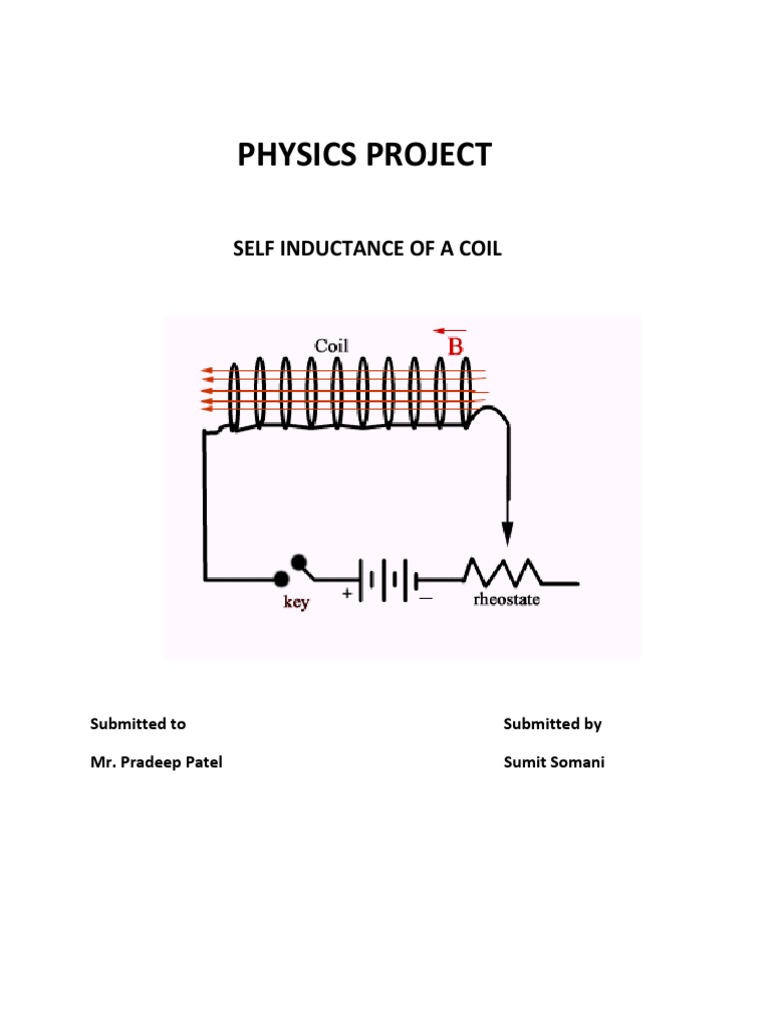 Physics Project: Self Inductance of A Coil | PDF | Inductance ...