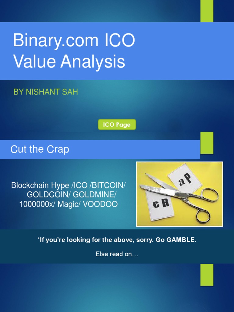 ICO Value Analysis for Binary.com | PDF | Discounting | Auction