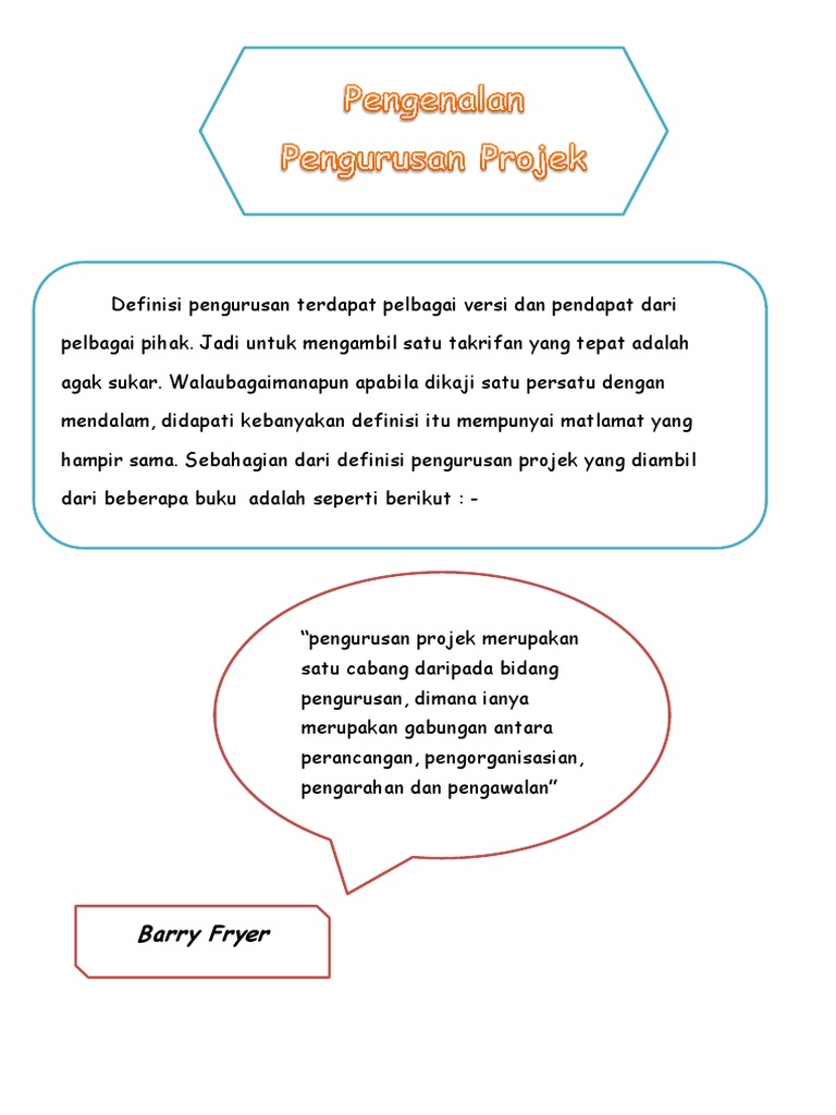 Pengenalan Pengurusan Projek Pdf