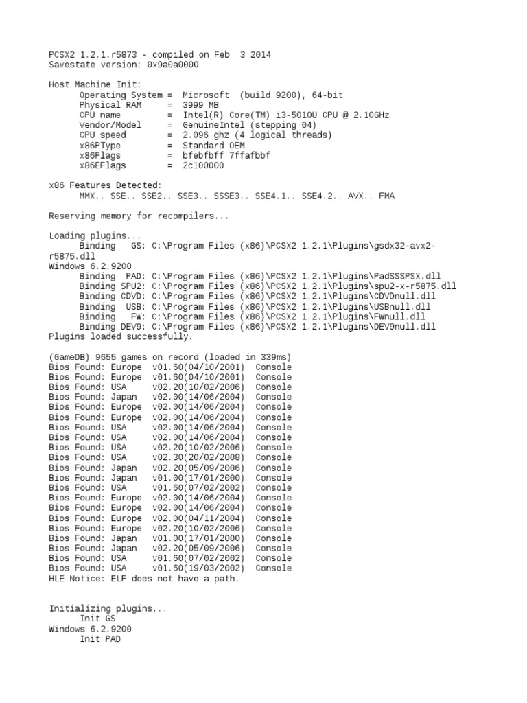 Emu Log | PDF | Operating System Technology | Ibm Pc Compatibles