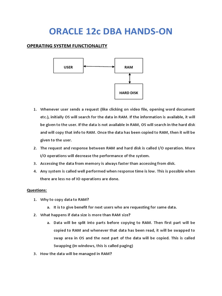 Oracle 12c DBA Guide for IT Professionals | PDF | Oracle Database | Cache (Computing)