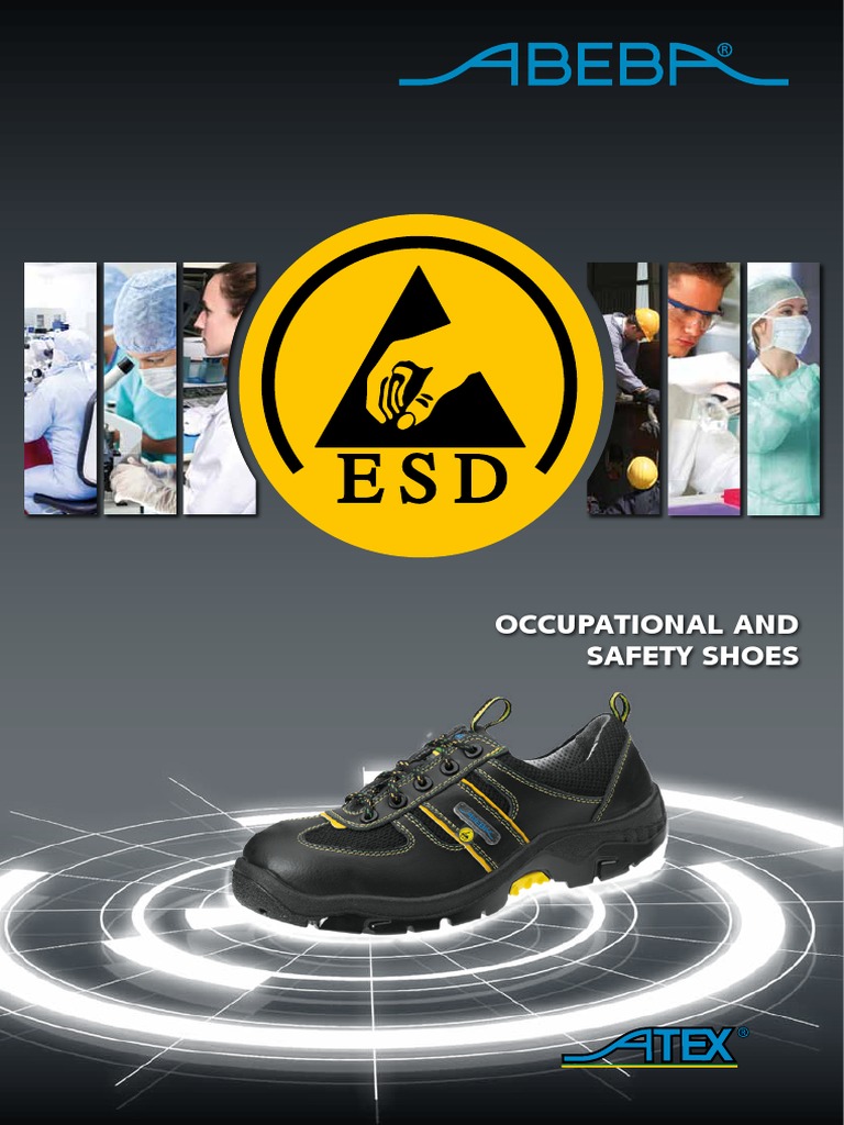 ESD Shoes Catalogue | PDF | Electrostatic Discharge | Electrostatics