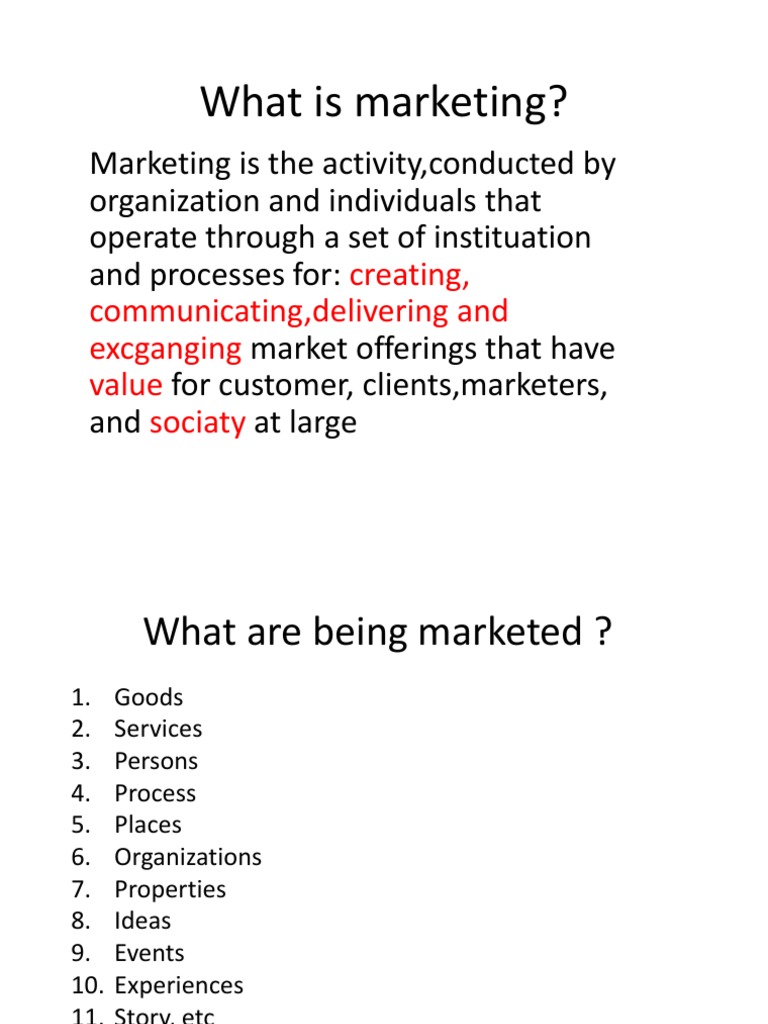 An Introduction to Marketing Fundamentals: Defining Marketing ...