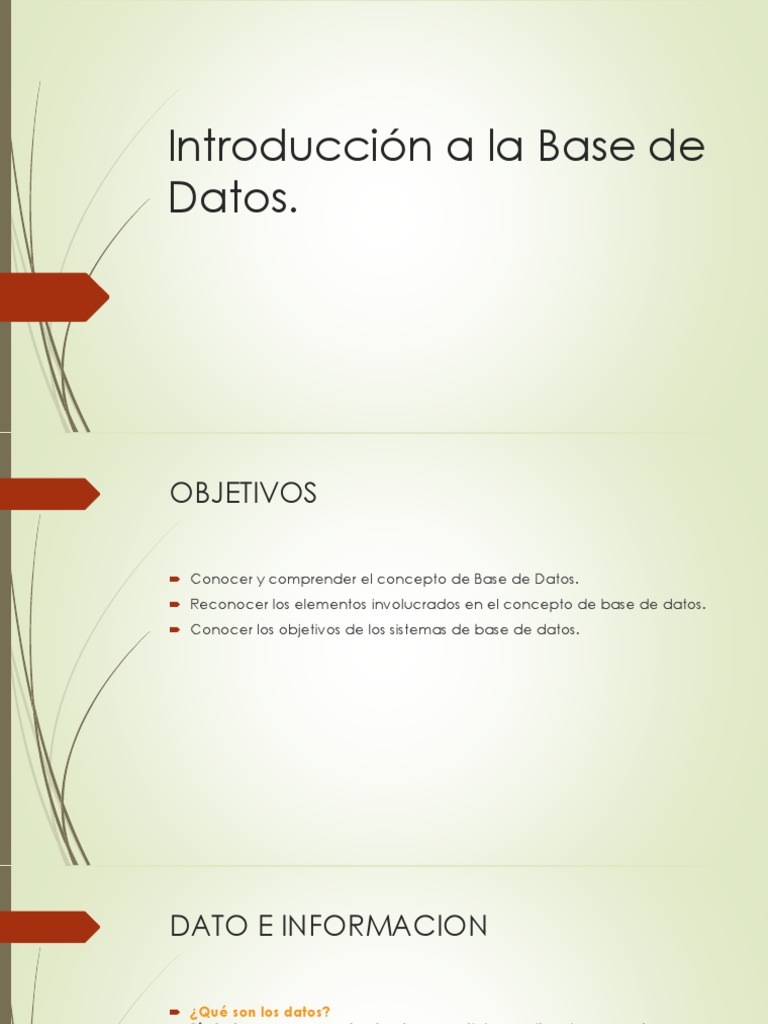Introducción a La Base de Datos Evaluacion | PDF | Bases de datos ...