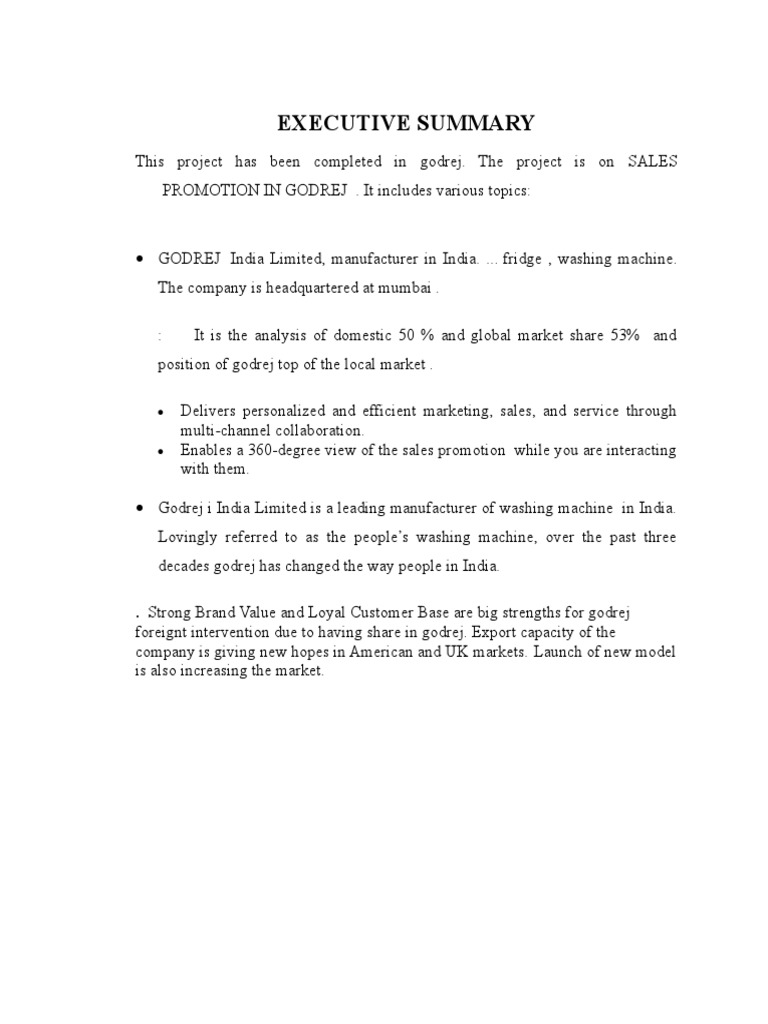 Executive Summary: - Strong Brand Value and Loyal Customer Base Are Big ...