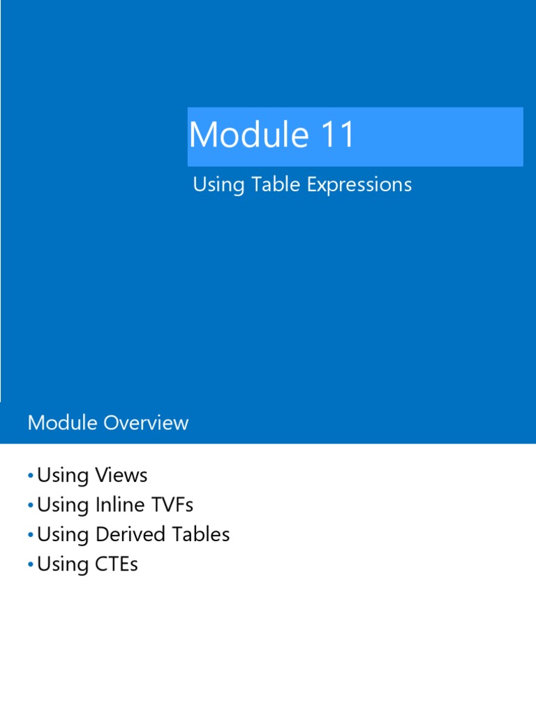 Using Table Expressions | PDF | Parameter (Computer Programming) | Subroutine