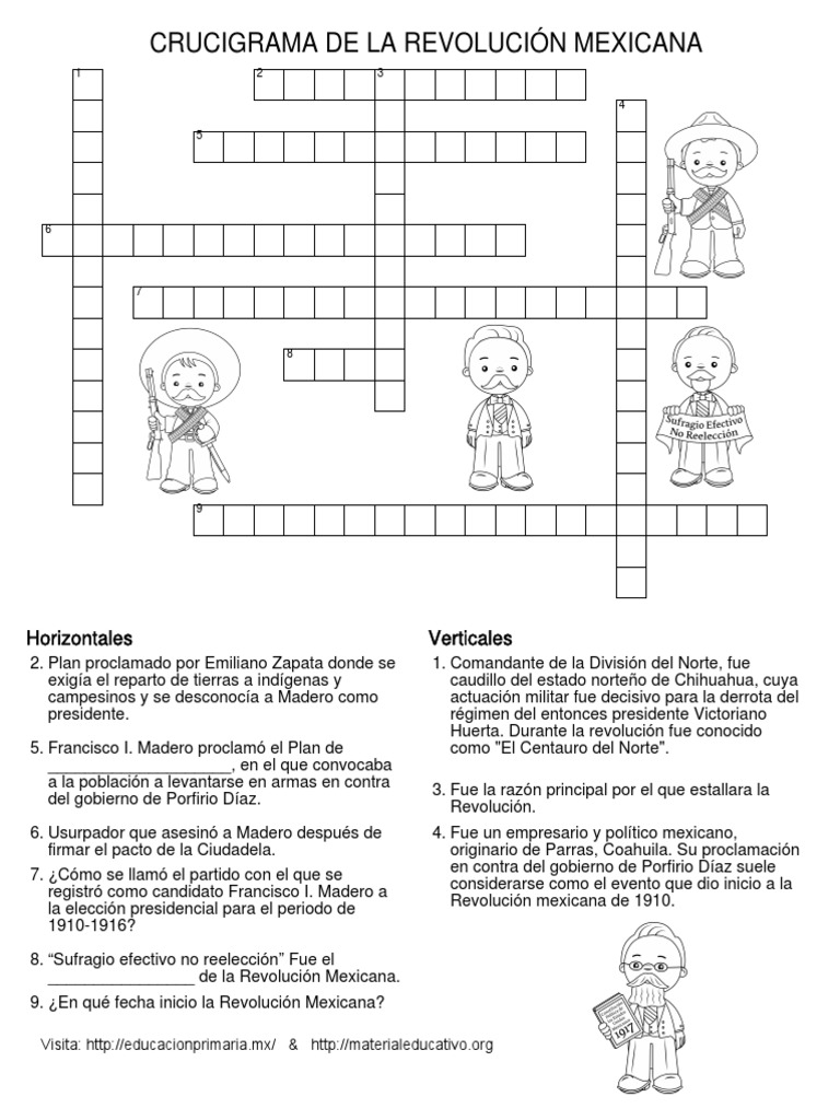 EJERCICIOS PARA ESTUDIAR LA REVOLUCIÓN MEXICANA | Revolución mexicana ...