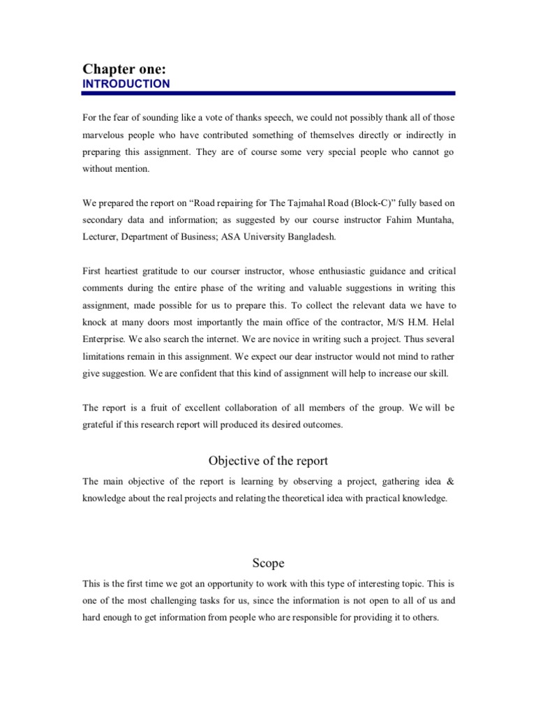 Objective of The Report | PDF | Net Present Value | Economies