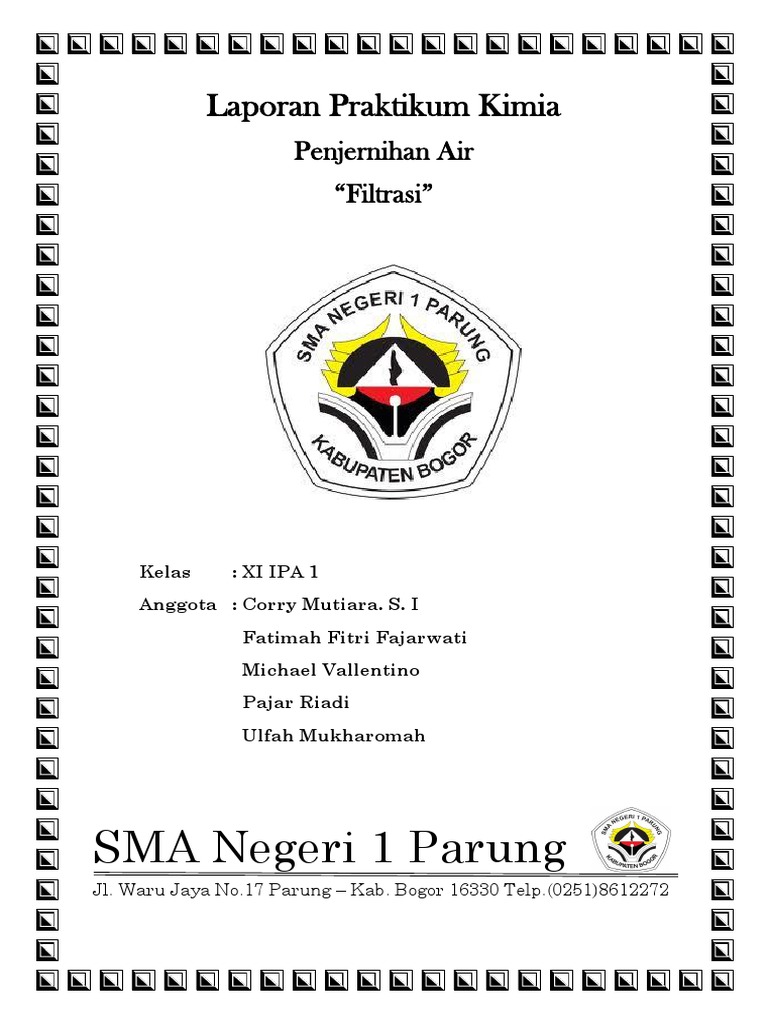 Cover Laporan Praktikum Kimia | PDF