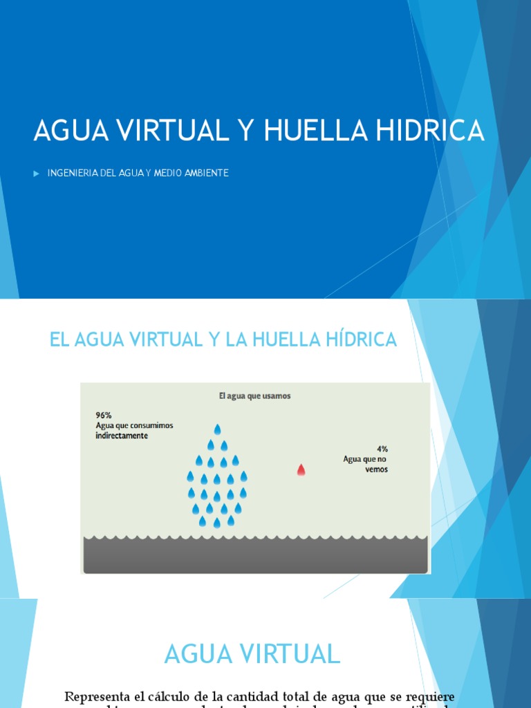 El Agua Virtual y La Huella Hídrica | PDF | Uso del agua | café