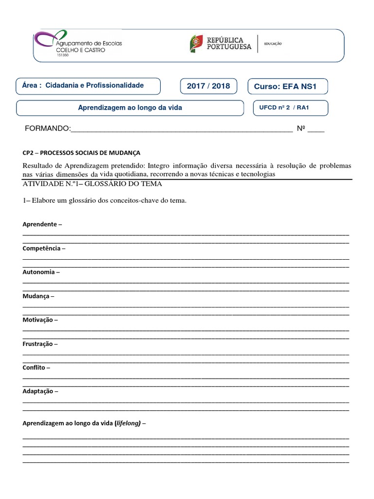 CP2 RA1 Nuno Pinto | PDF | Aprendizado | Science